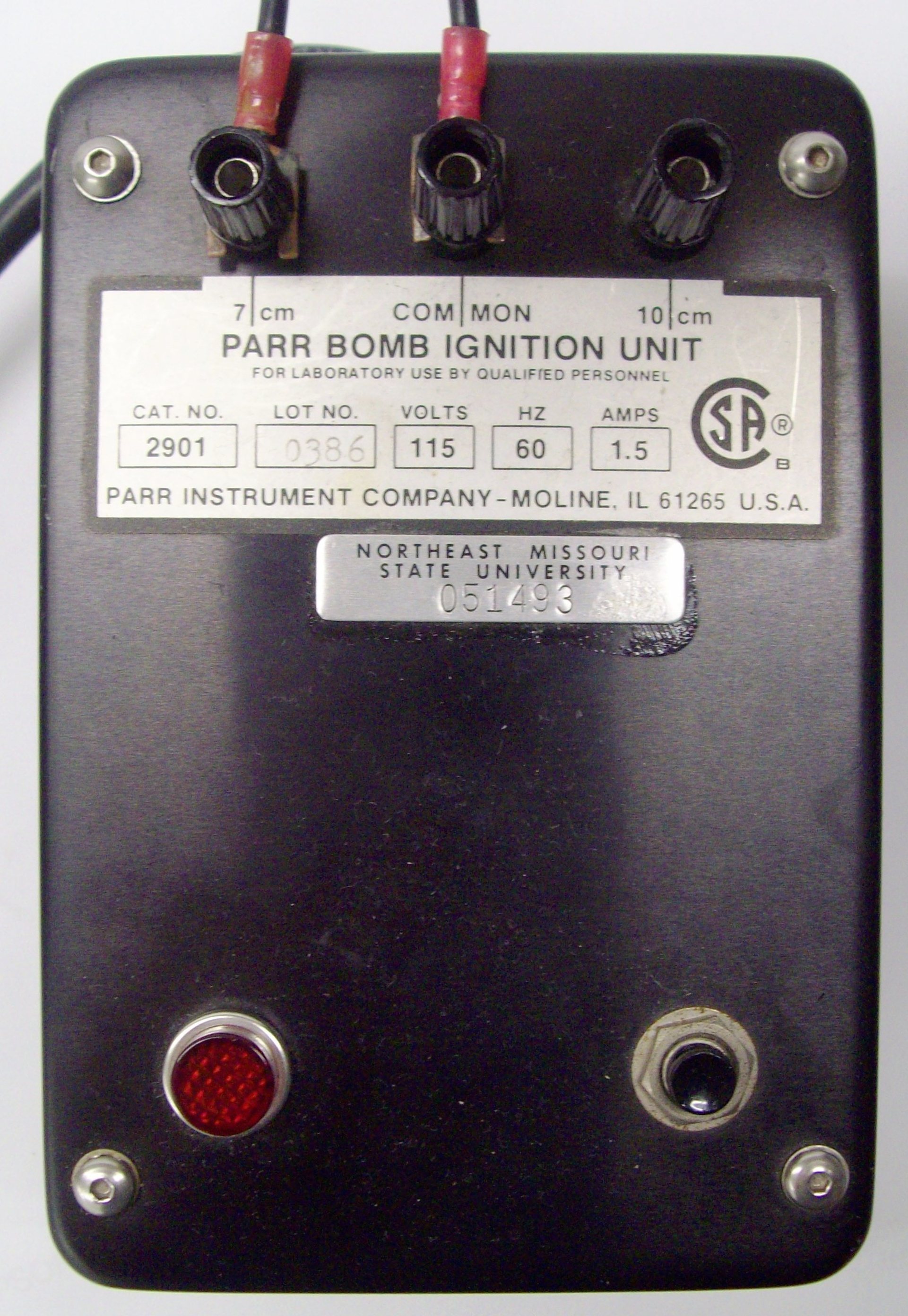 Parr ‘Bomb’ Calorimeter – BioPchem